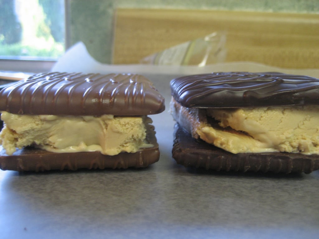 Dulce De Leche Ice Cream & Choco Covered Graham Cracker Sandwiches