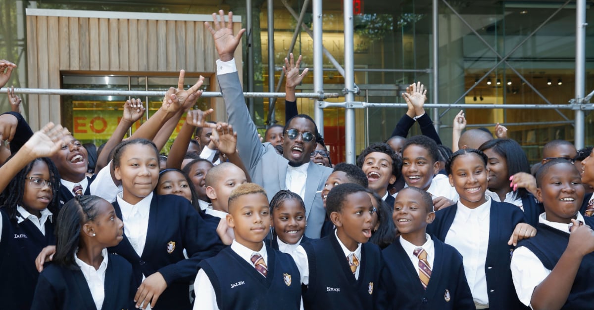 Diddy Opens Charter School in Harlem August 2016 | POPSUGAR Celebrity