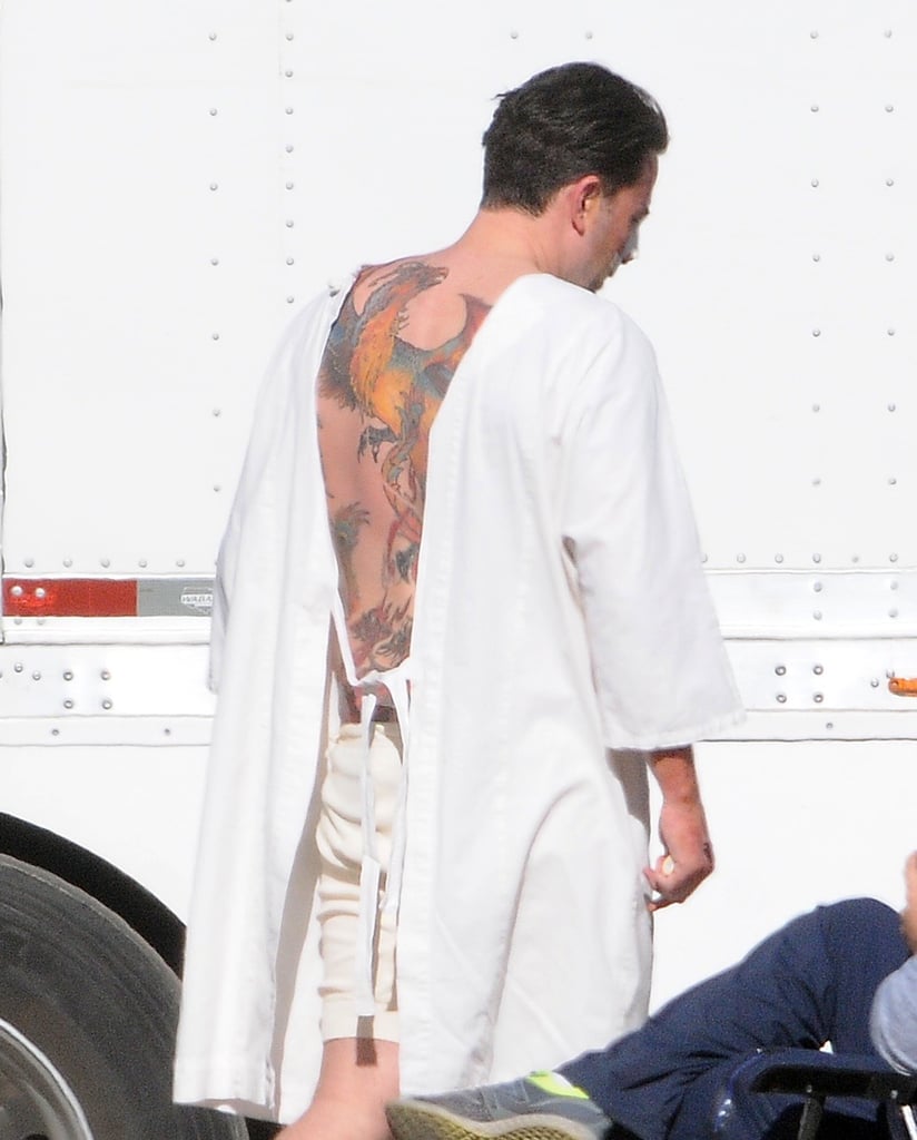 Ben Affleck's Back Tattoo Pictures | POPSUGAR Celebrity
