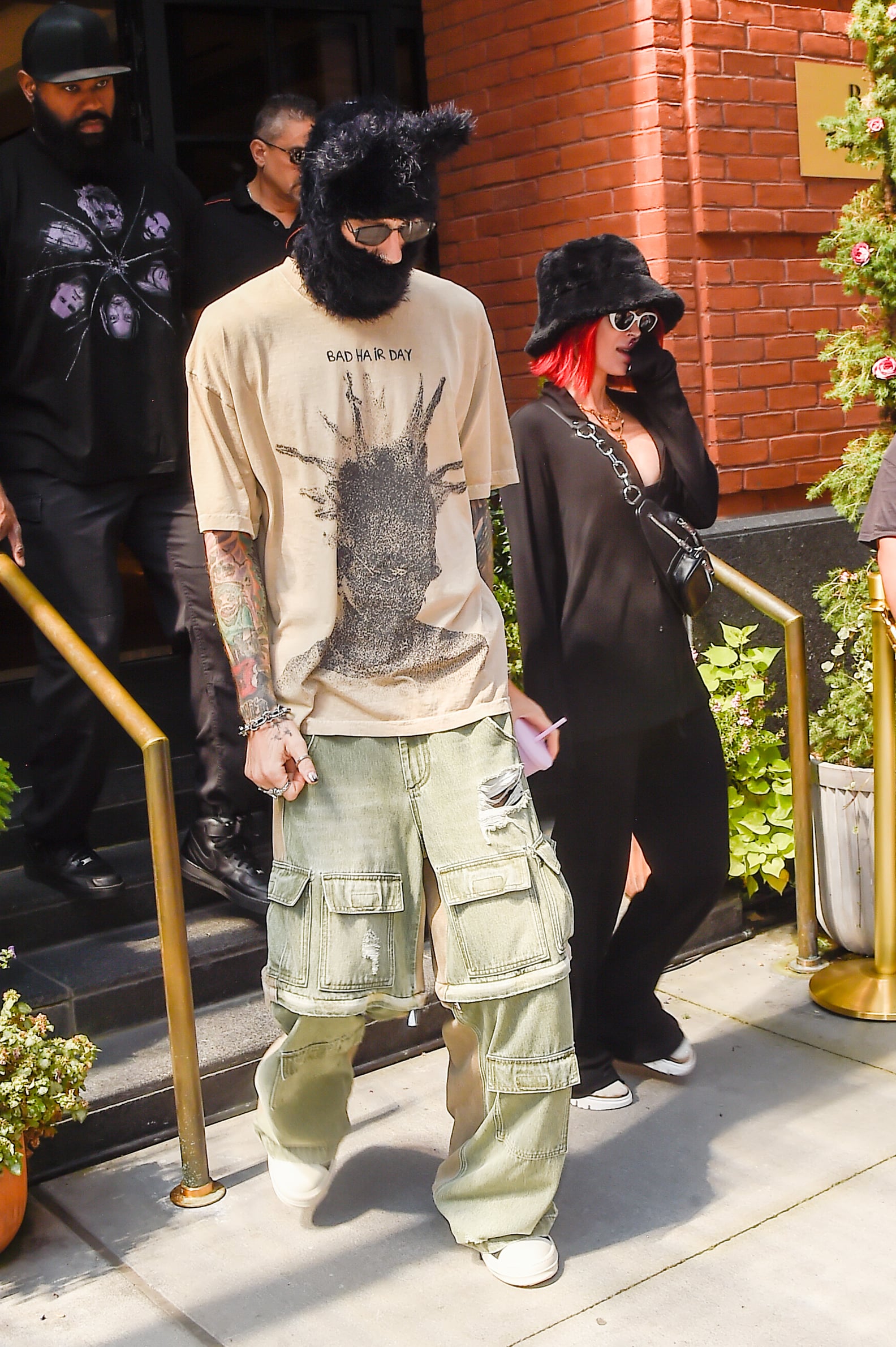 Megan Fox and Machine Gun Kelly's Fuzzy Hats in NYC | PS UK Fashion