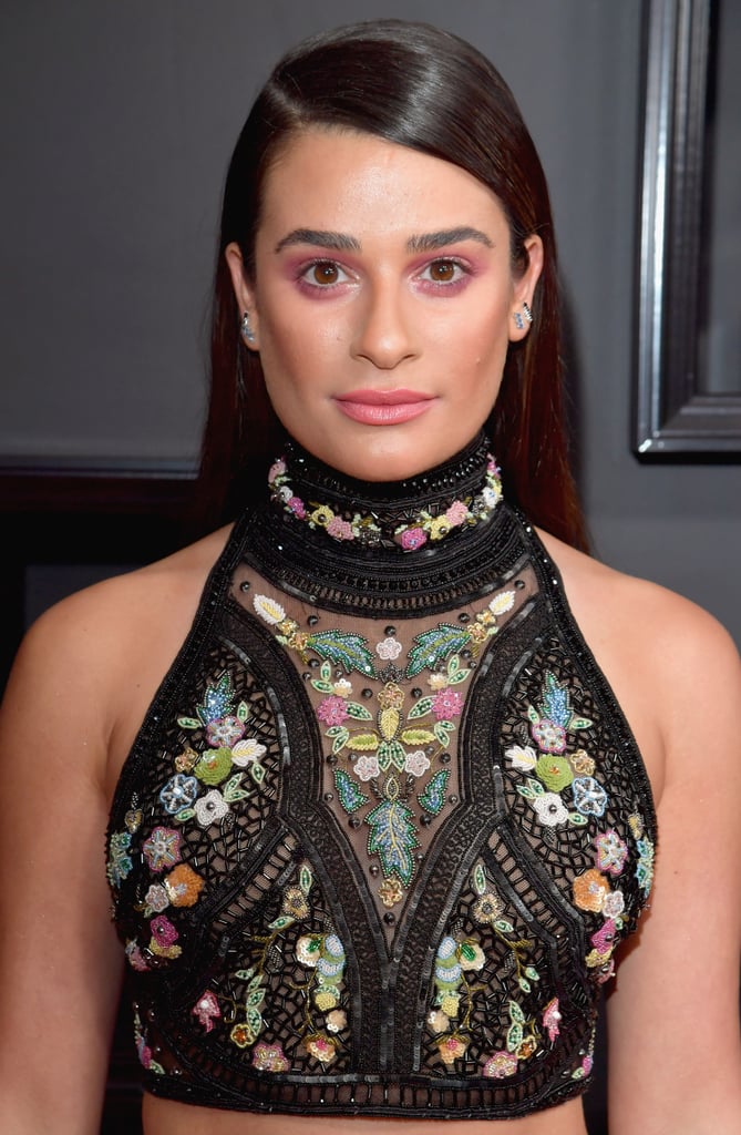 Lea Michele Makeup and Hair Grammys 2017 | POPSUGAR Beauty