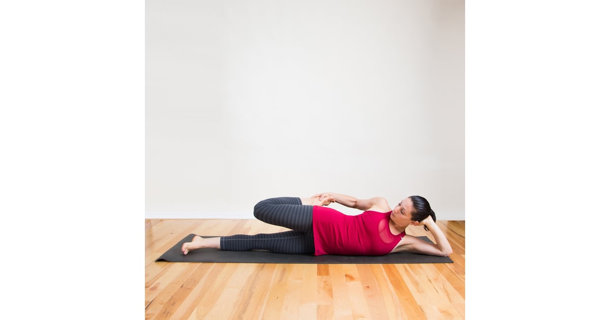 Lying Side Quad Stretch | 5 Stretches to Do in the Morning | POPSUGAR ...