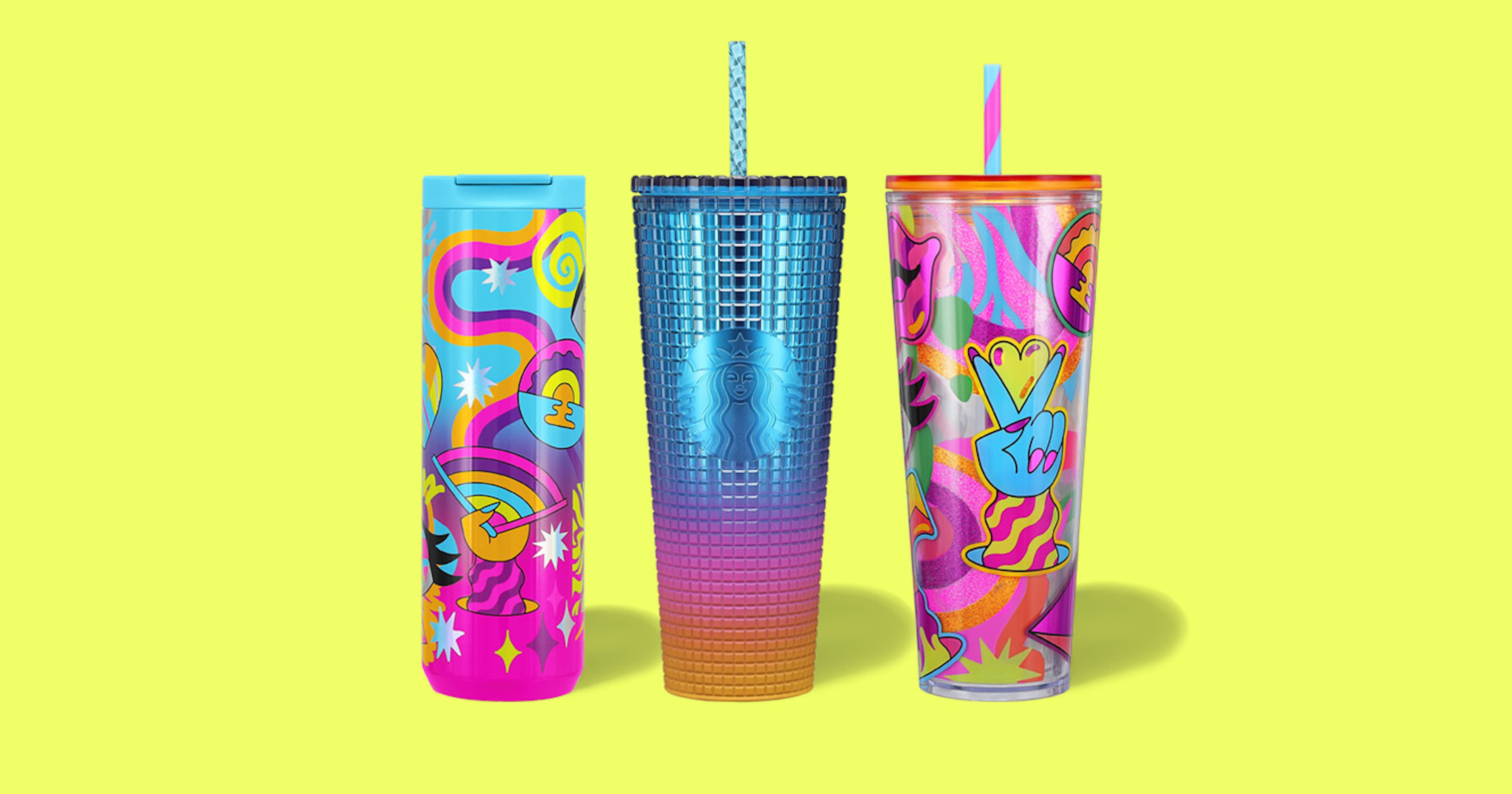 Starbucks Launches Rainbow Cups With Artist Tim Singleton | POPSUGAR Food