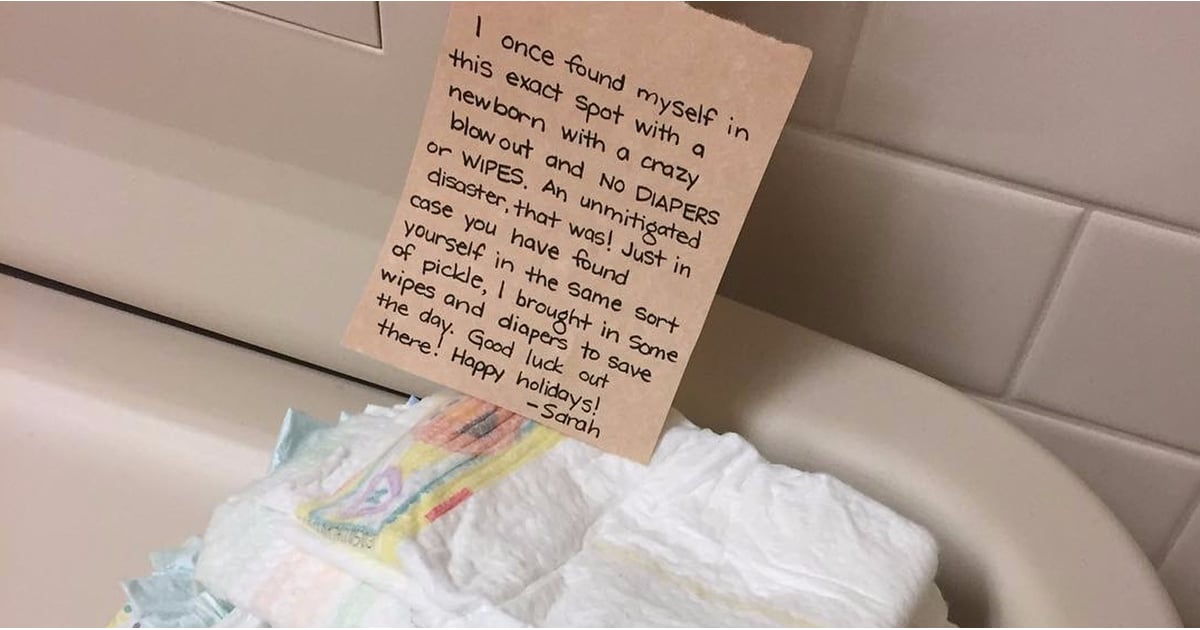 Mom Leaves Clean Diapers For Strangers in HomeGoods Bathroom | POPSUGAR ...