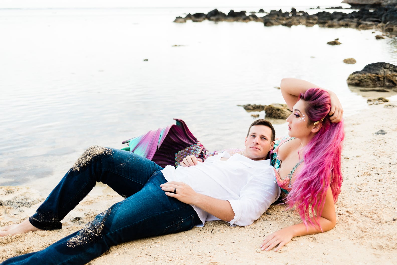 A Couple's Sexy Mermaid-Themed Photo Shoot | PS Love