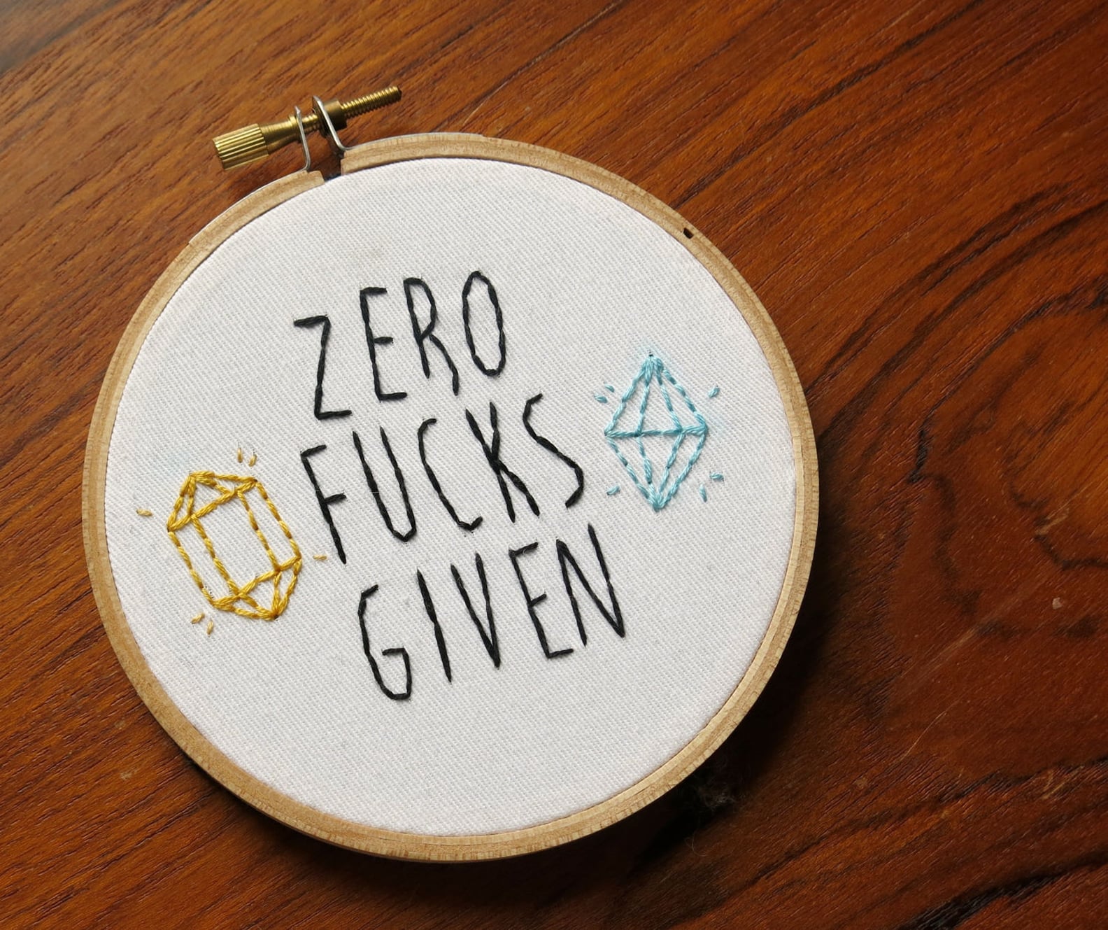 Embroidery Hoops With Curse Words | PS Love