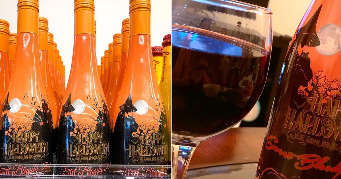 Aldi's Sweet Bloody Red Wine Is a Vampire's Halloween Dream | PS Food