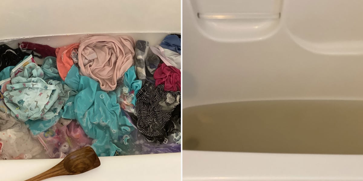 Laundry Stripping Hack With OxiClean Photos | PS Smart Living