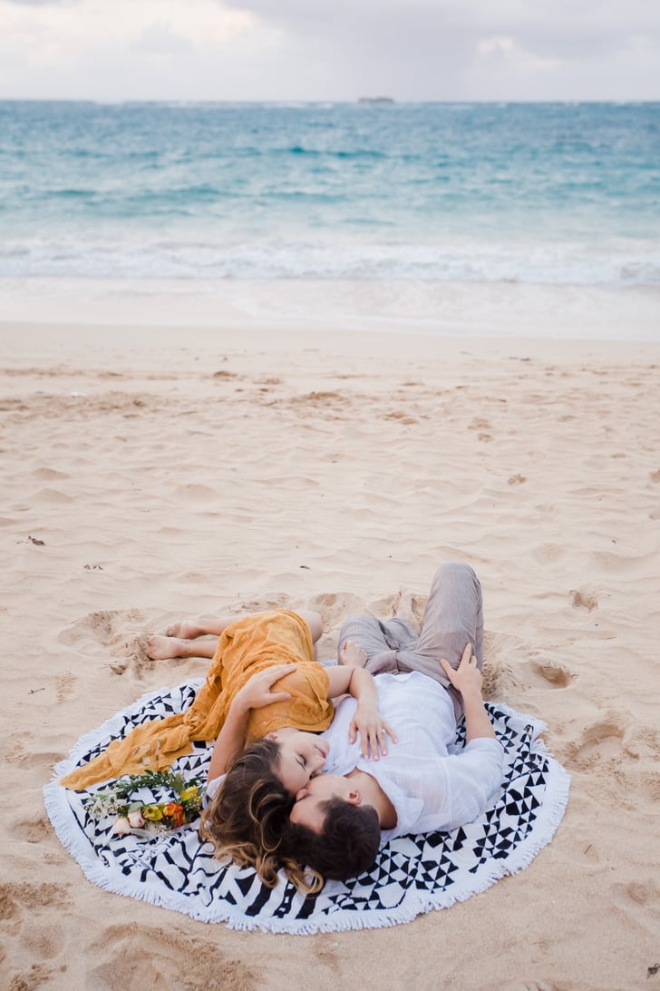 Hawaii Beach Engagement Shoot Popsugar Love And Sex Photo 34