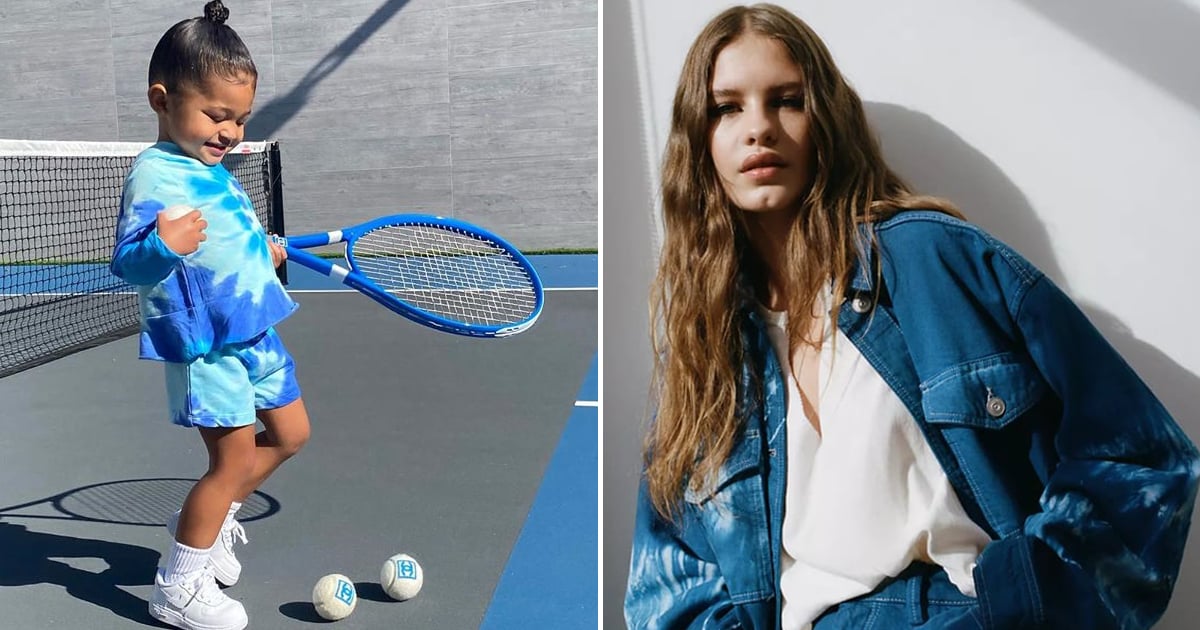 Stormi Webster Wore a Stylish Blue Tie-Dye Loungewear Set | PS UK Style