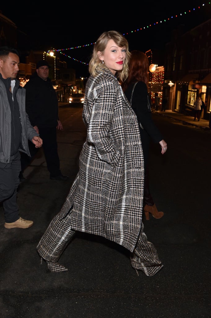 Taylor Swift's Plaid Carmen March Look at Sundance Festival | POPSUGAR ...