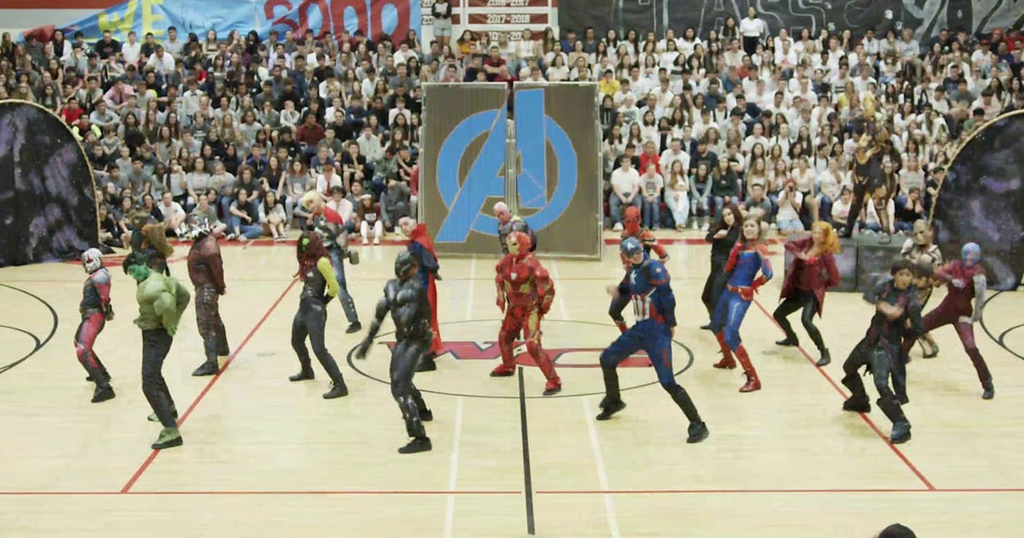 High School Dance Team's Marvel Homecoming Routine | POPSUGAR Celebrity