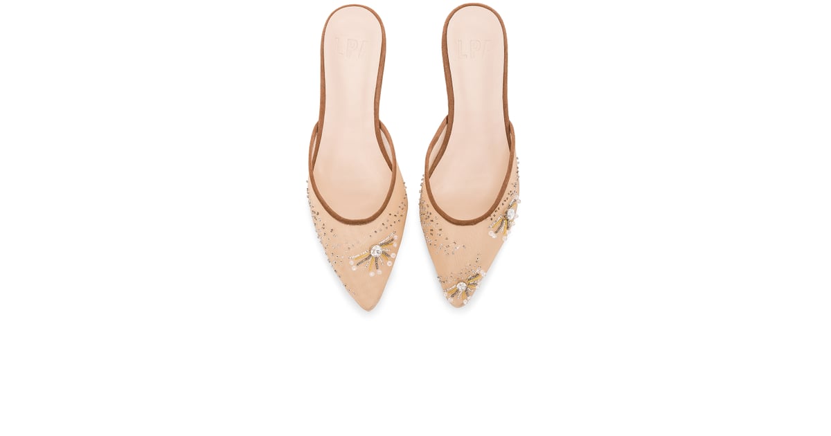 LPA Vivi Flat in Tan | The Best Glitter Flats to Buy For Your Holiday ...