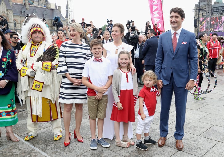 Justin Trudeau and Family at Canada Day 2017 | POPSUGAR Celebrity Photo 10