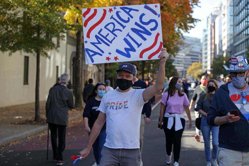 Crowds Celebrate Joe Biden and Kamala Harris's Win | Photos | POPSUGAR News