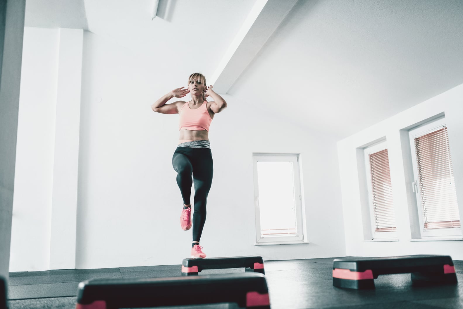 15-Minute Low-Impact Step Workout Using Aerobic Stepper | PS Fitness