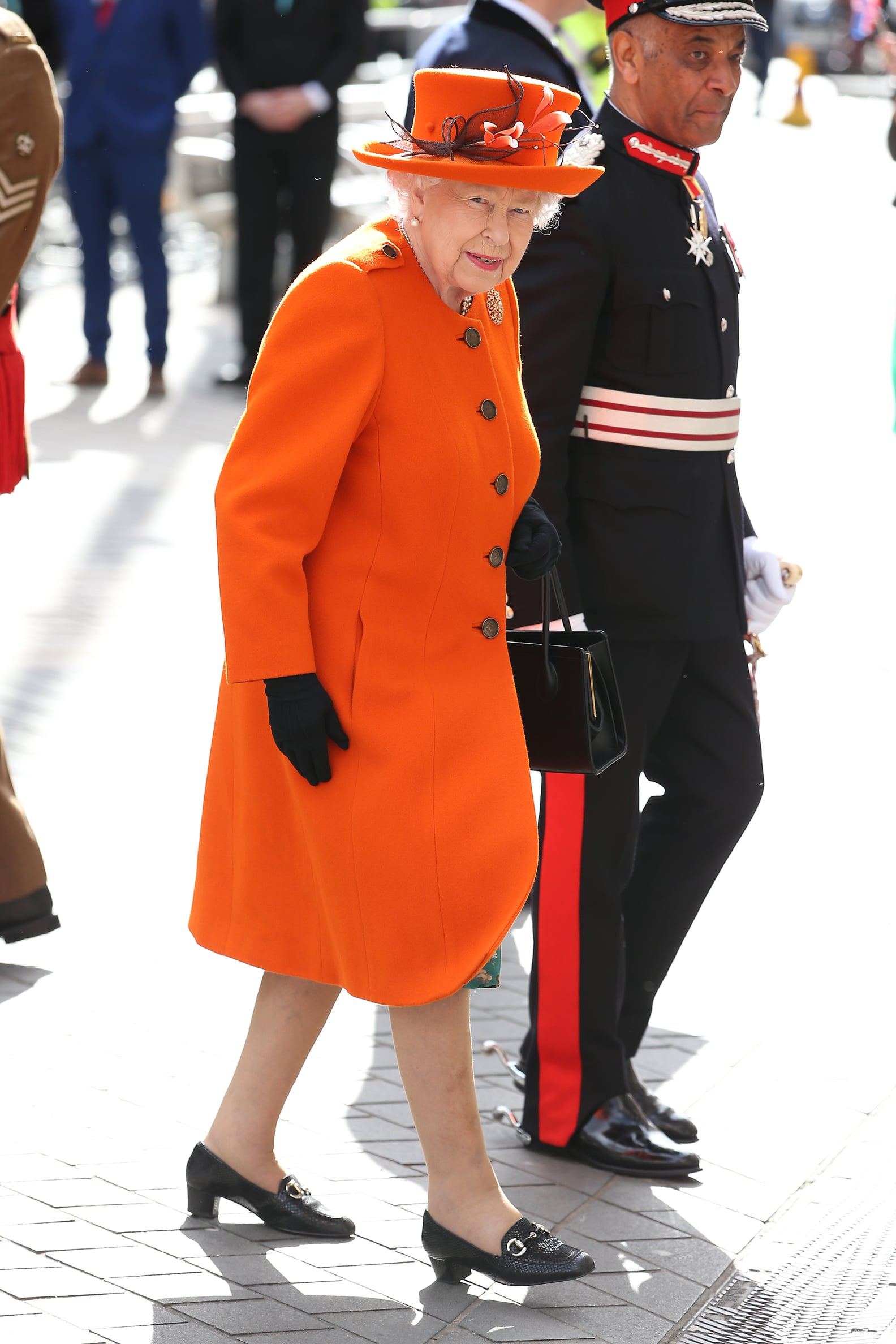 Queen Elizabeth II's Orange Outfit March 2019 | PS Fashion