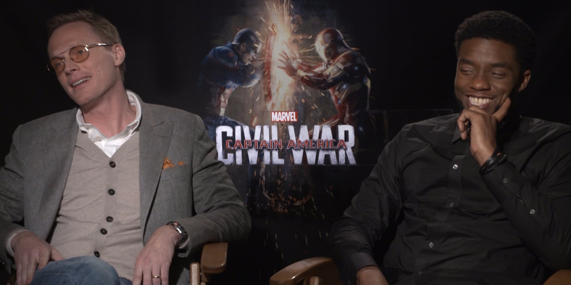Chadwick Boseman & Paul Bettany Interview | Captain America | PS ...