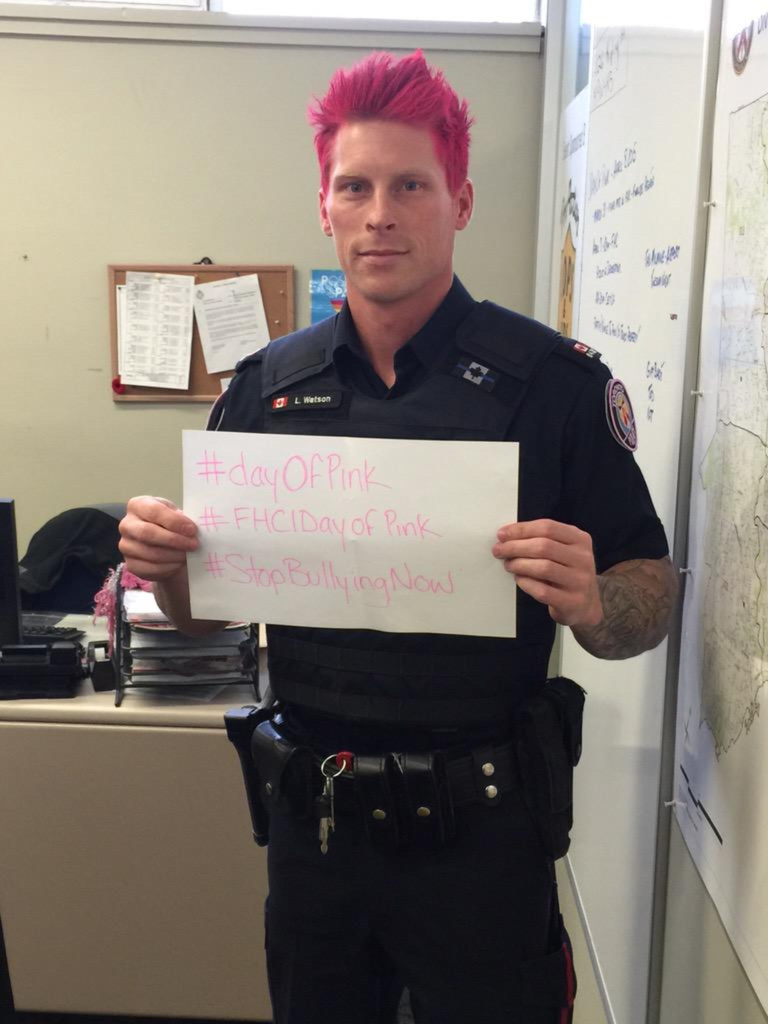 Toronto Police Officer Dyes His Hair Pink | PS Beauty