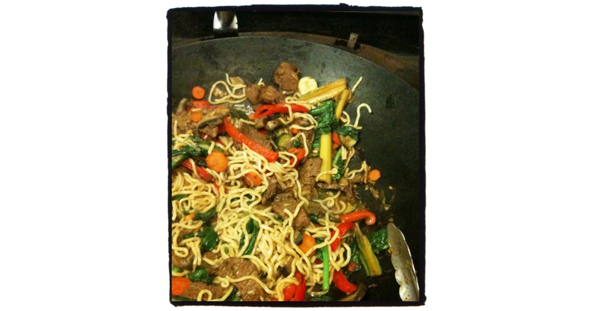 Stir-frying in a Giant Wok