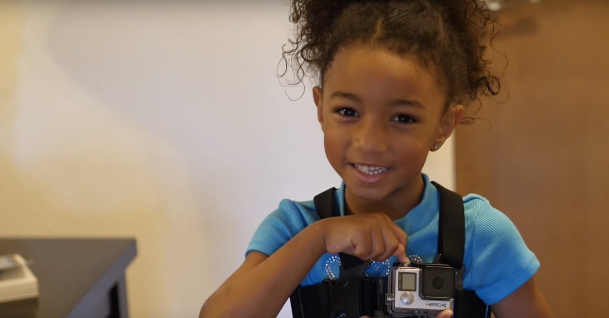 Kindergarten Girl Wears GoPro to First Day of School | PS Family
