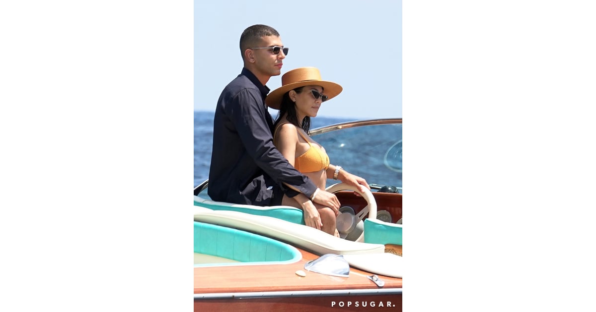 Kourtney Kardashian Orange Bikini In Italy June 2018 Popsugar Fashion
