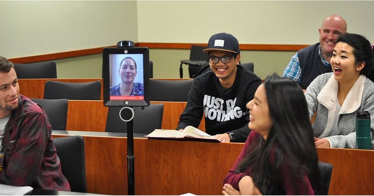 Pregnant Law Student Attends Class With a Robot | POPSUGAR Family