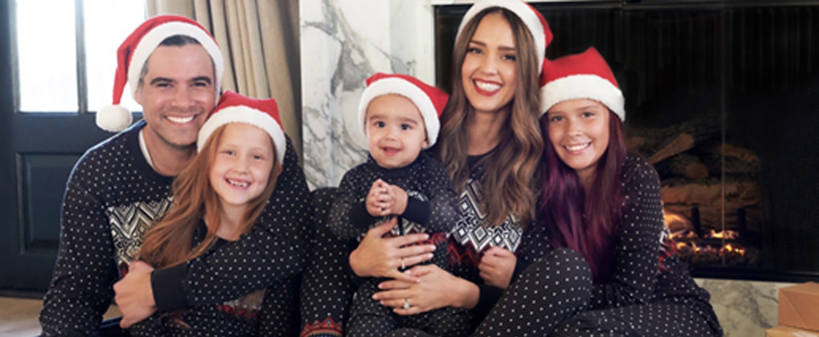 Jessica Alba and Cash Warren Family Holiday Card 2018 | POPSUGAR Celebrity