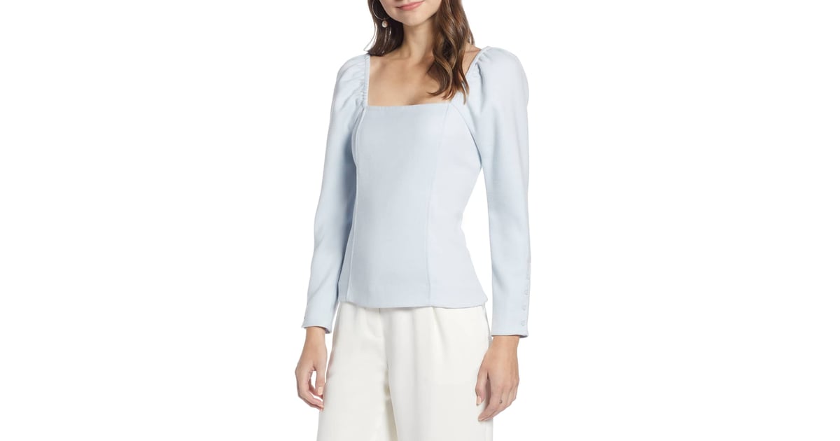 Something Navy Fitted Square Neck Top | New Something Navy Nordstrom ...