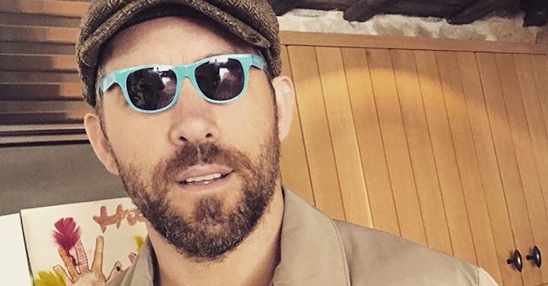 Ryan Reynolds Wearing Small Sunglasses Instagram Picture | PS Celebrity
