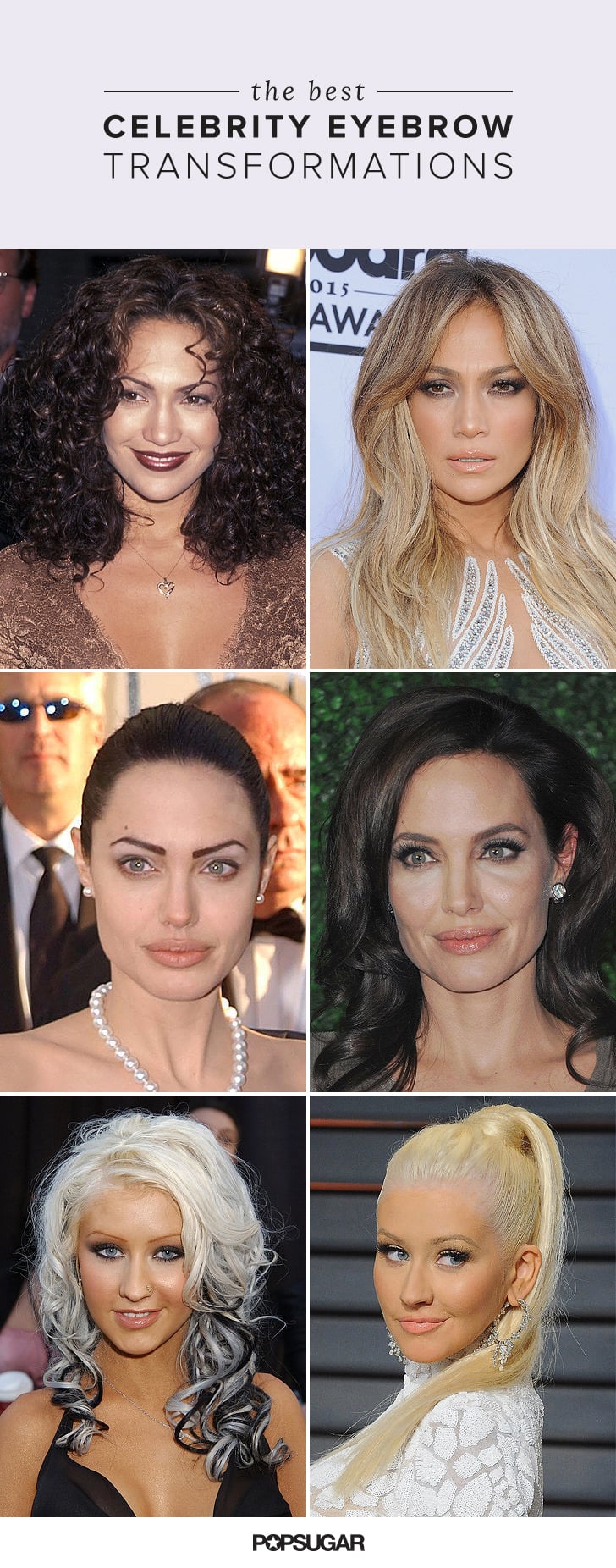 Celebrity Eyebrow Transformations | POPSUGAR Beauty