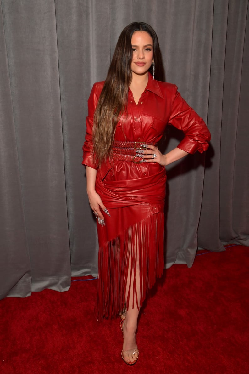 Rosalía's Razor-Sharp Bejeweled Nail Art at the Grammys 2020 | PS Beauty