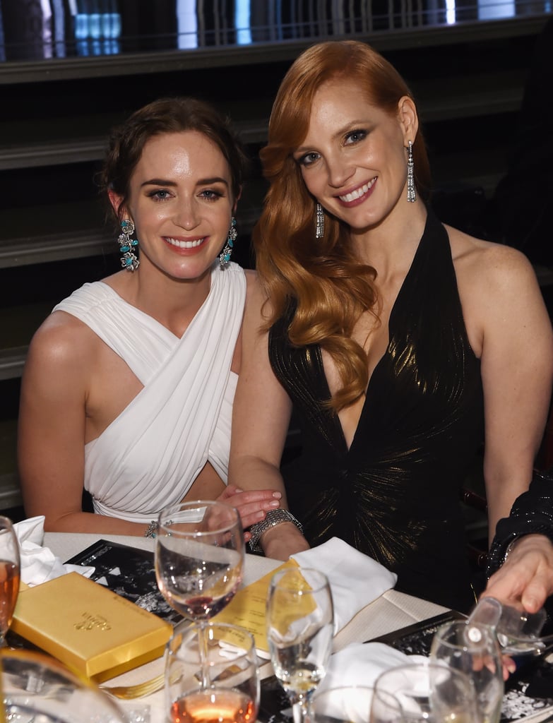 Emily Blunt and Jessica Chastain had matching smiles. | Celebrities ... Emily Blunt and Jessica Chastain had matching smiles. | Celebrities ...