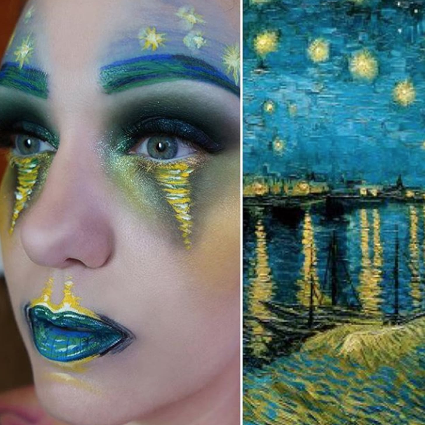 Woman Transforms Her Face Into Famous Paintings | PS Beauty