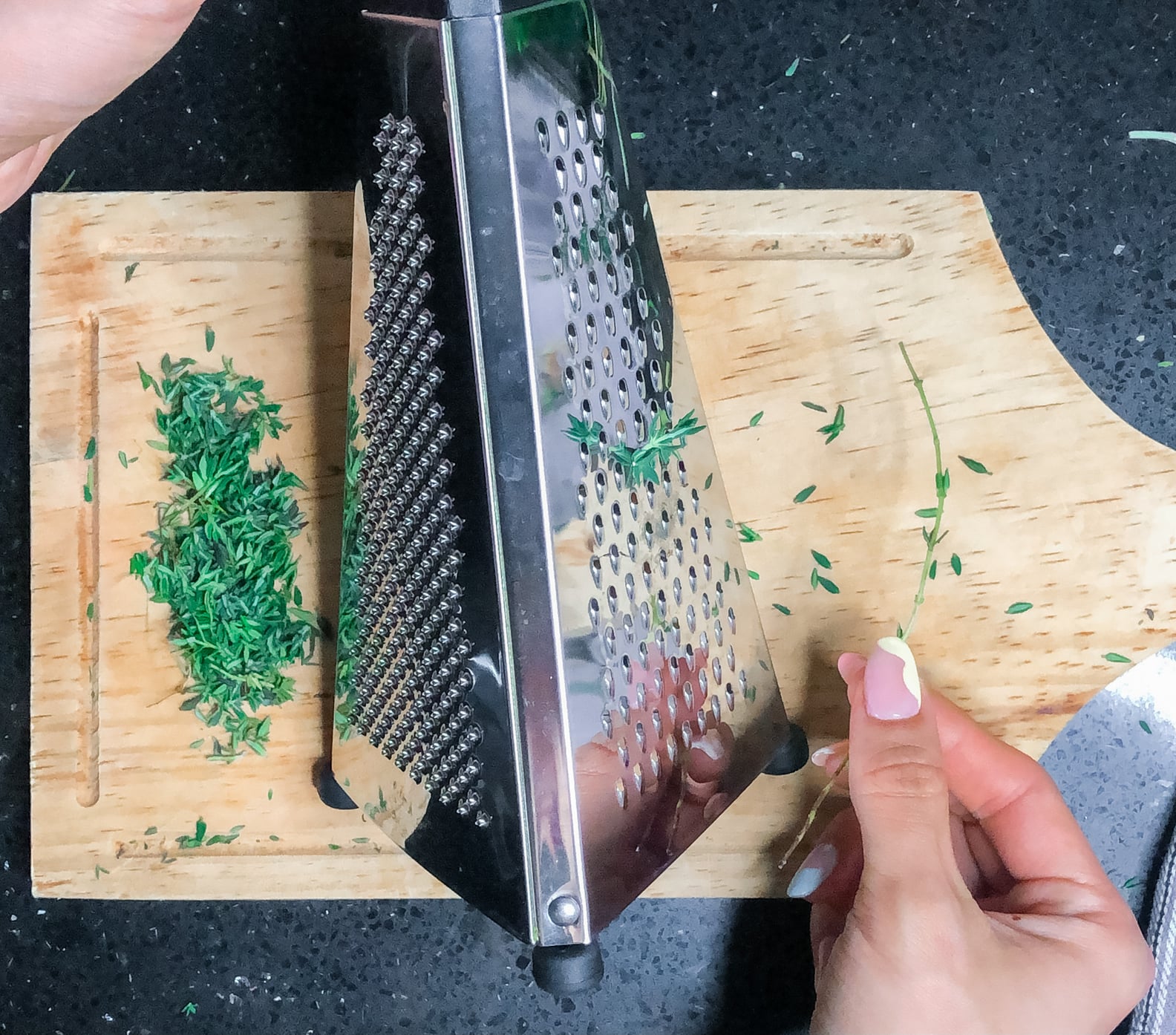 How to Cut Herbs Using a Kitchen Grater | Photos | PS Food
