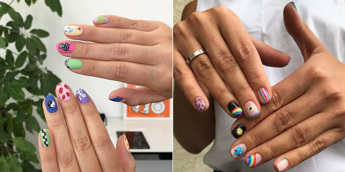 The Mismatched-Nail-Art Trend All Over Instagram | PS Beauty