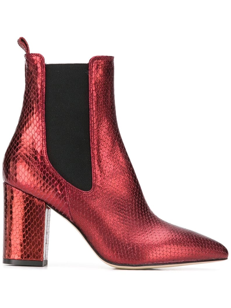 Emily Ratajkowski Red Snakeskin Boots 2018 | PS UK Style