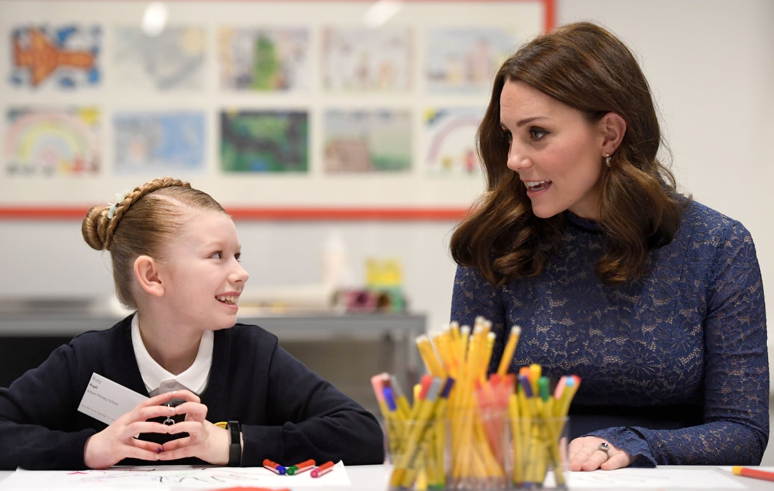 Pictures of Kate Middleton With Little Girls | POPSUGAR Celebrity