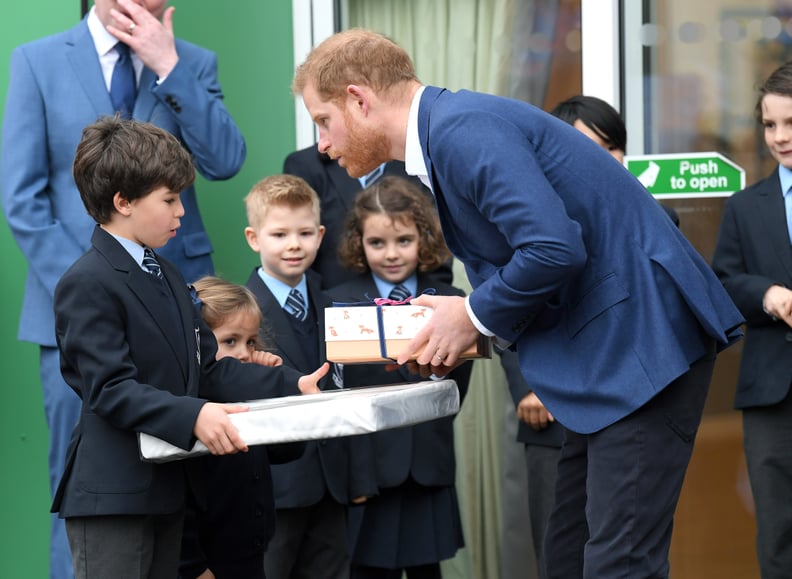 Prince Harry at St. Vincent's Catholic Primary School 2019 | POPSUGAR ...