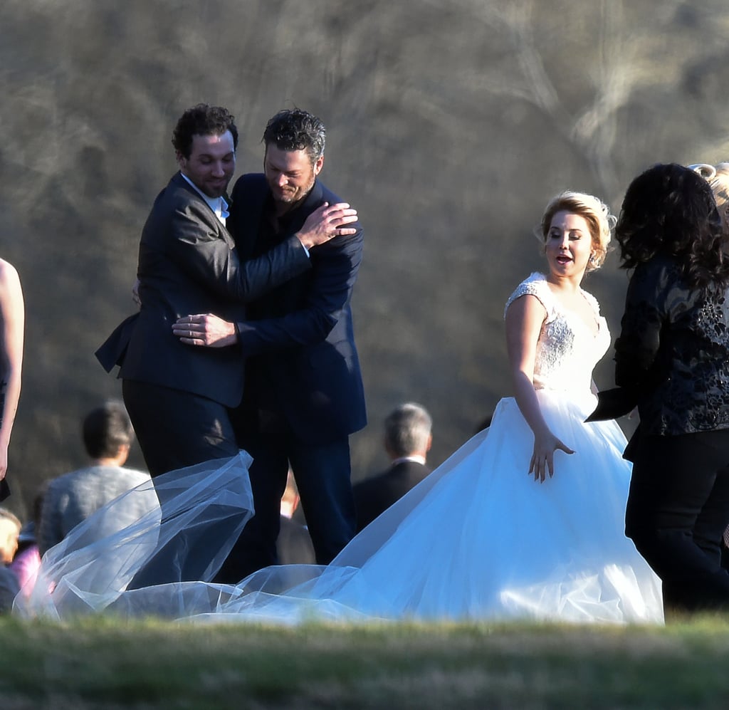 Gwen Stefani and Blake Shelton at RaeLynn's Wedding 2016 | POPSUGAR ...