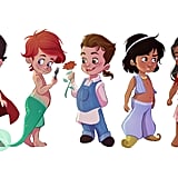 Disney Princesses as Boys Illustrations | POPSUGAR Love & Sex