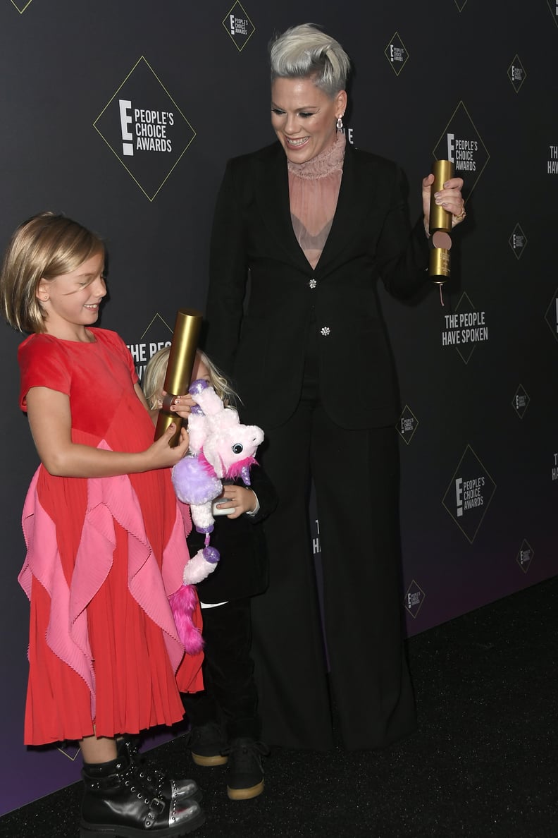 Pink and Her Kids at the 2019 People's Choice Awards Photos | PS Celebrity