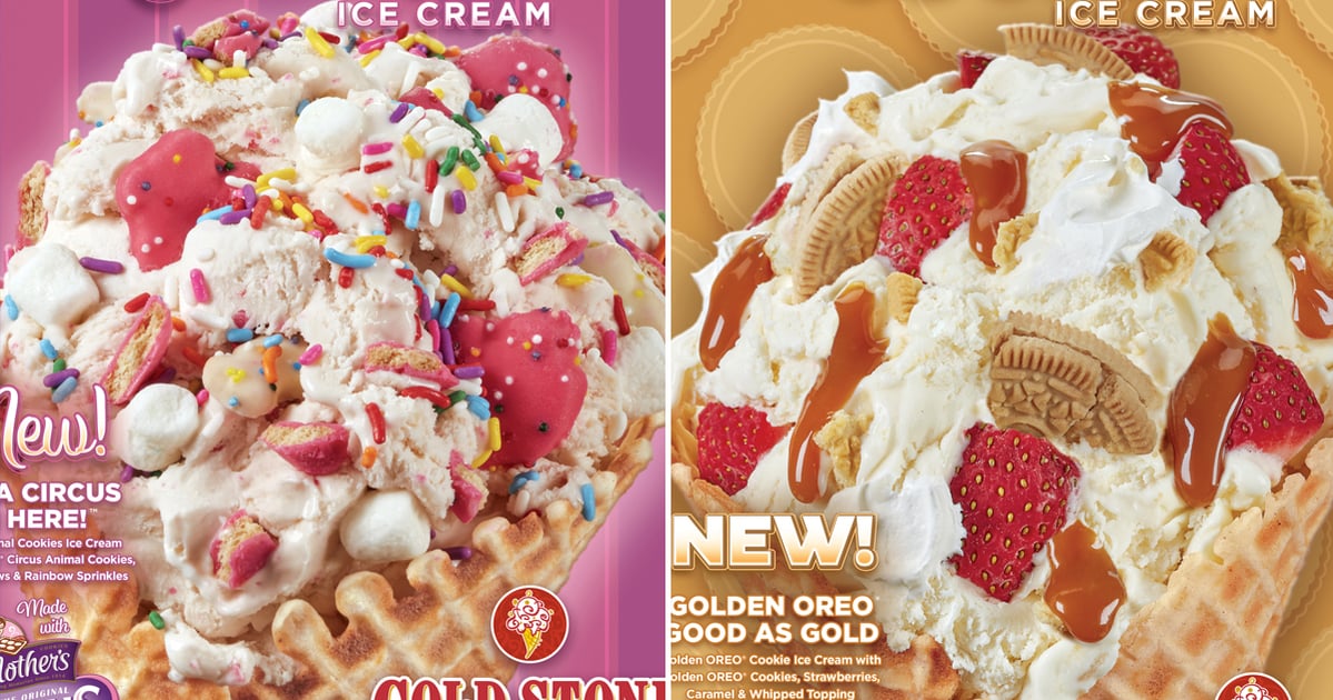 Cold Stone Circus Animal Cookie and Golden Oreo Ice Cream | PS Food