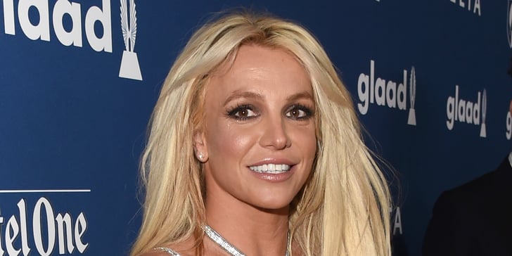 Britney Spears Wears Yellow Cutout Crop Top and Nike Shorts | POPSUGAR ...