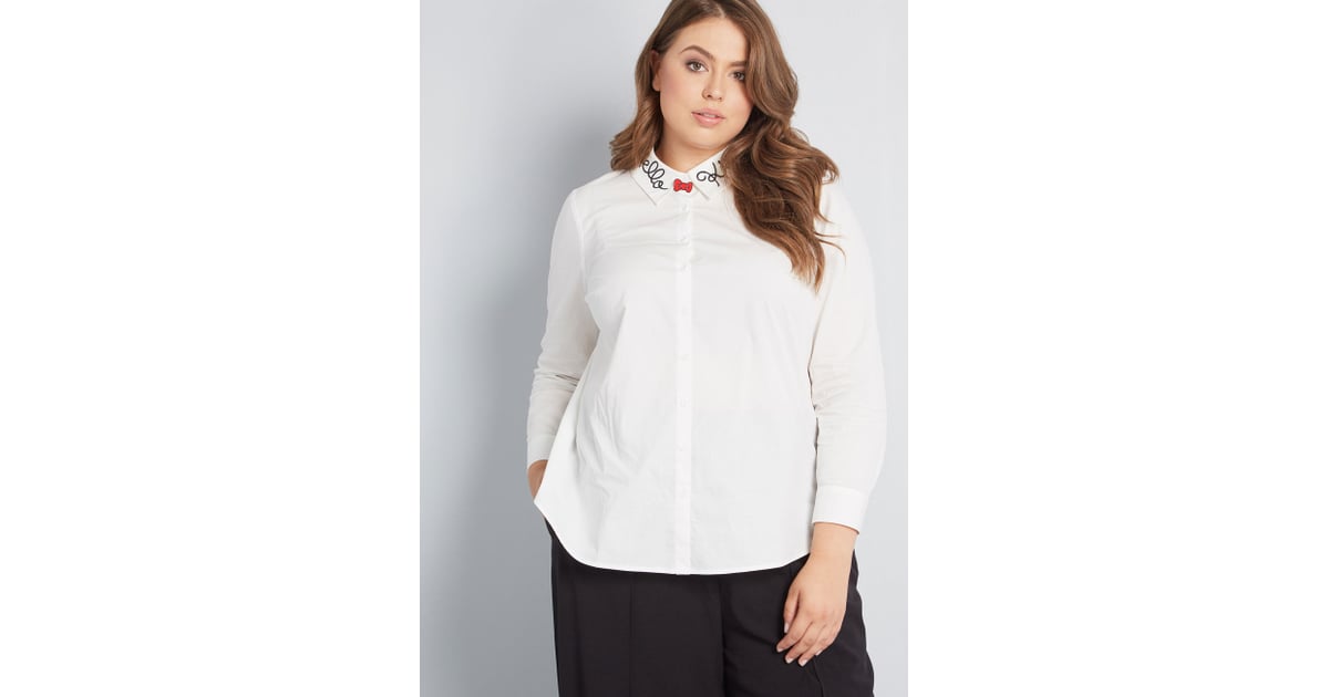 Modcloth For Hello Kitty Her Signature Button Up Top Hello Kitty At