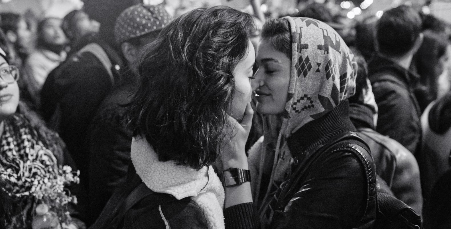 Women Kissing at Trump Protest | PS Love