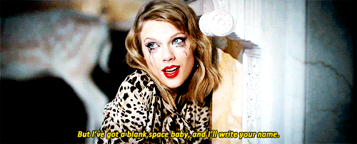 A Blank Space . . . Where People Can Write Their Names | Taylor Swift ...