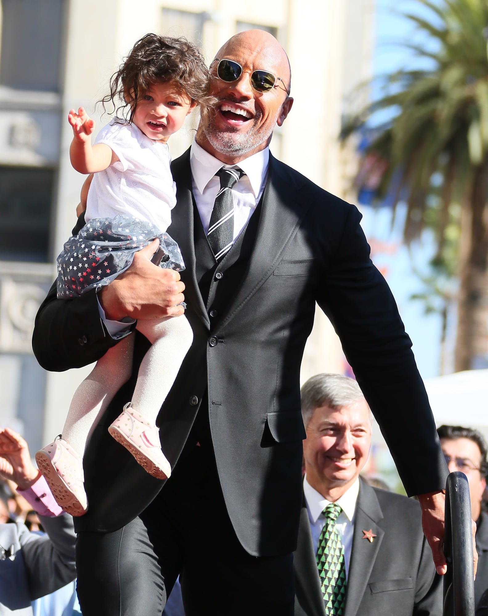 Dwayne Johnson and Family at Hollywood Walk of Fame Ceremony | PS Celebrity