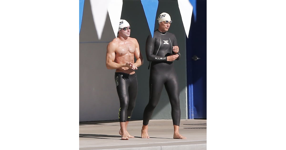 Zac Efron Taking a Swimming Class in LA Pictures | POPSUGAR Celebrity ...
