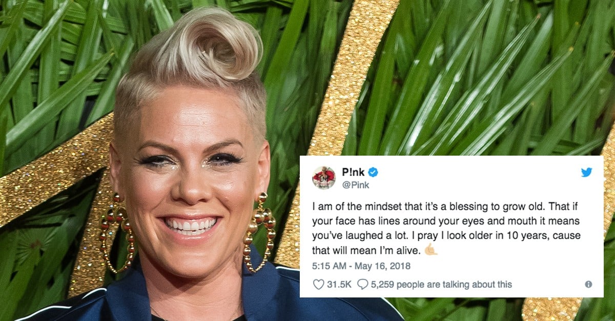 Pink's Tweets About Aging and Growing Older | PS Celebrity
